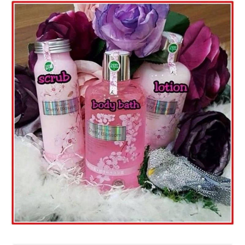 🌸🌸🌸Set Mandian Cherry Blossom (3 in 1) | Shopee Malaysia