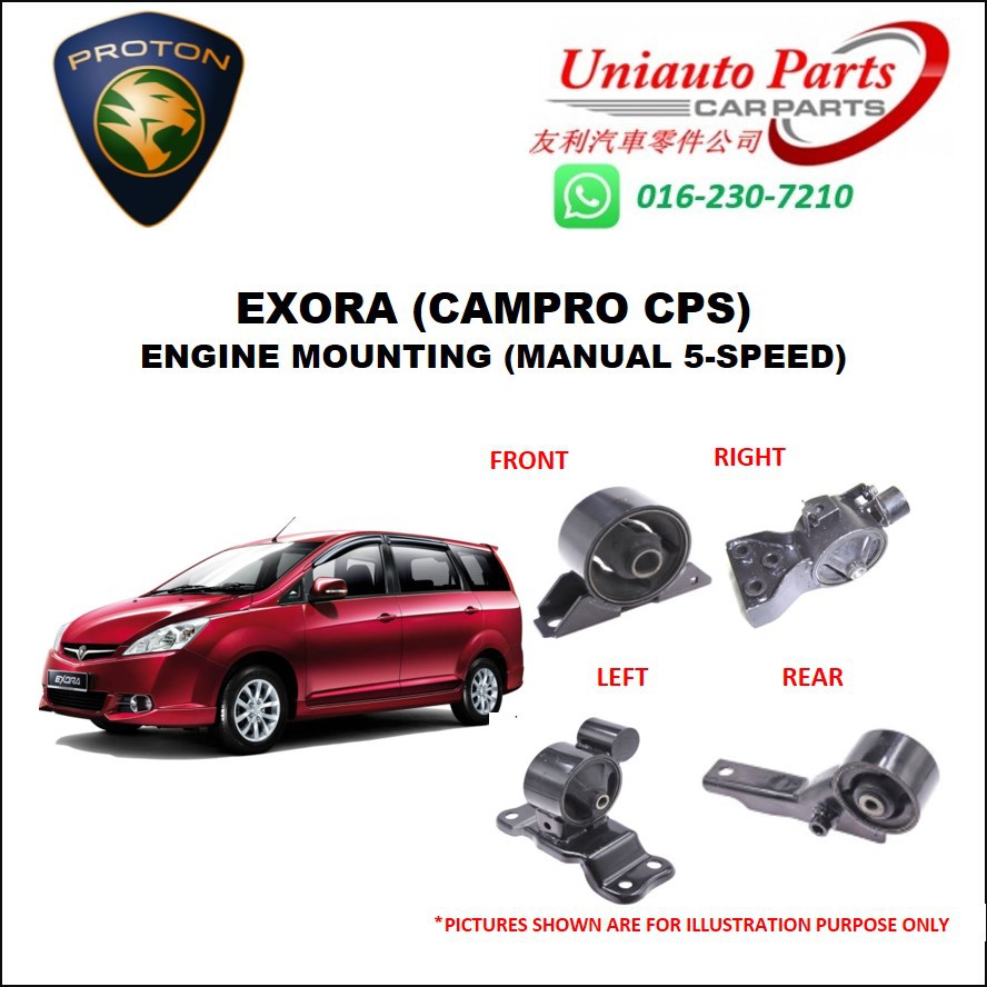 PROTON EXORA (CPS, CAMPRO CPS) 5-SPEED MANUAL TRANSMISSION ENGINE ...