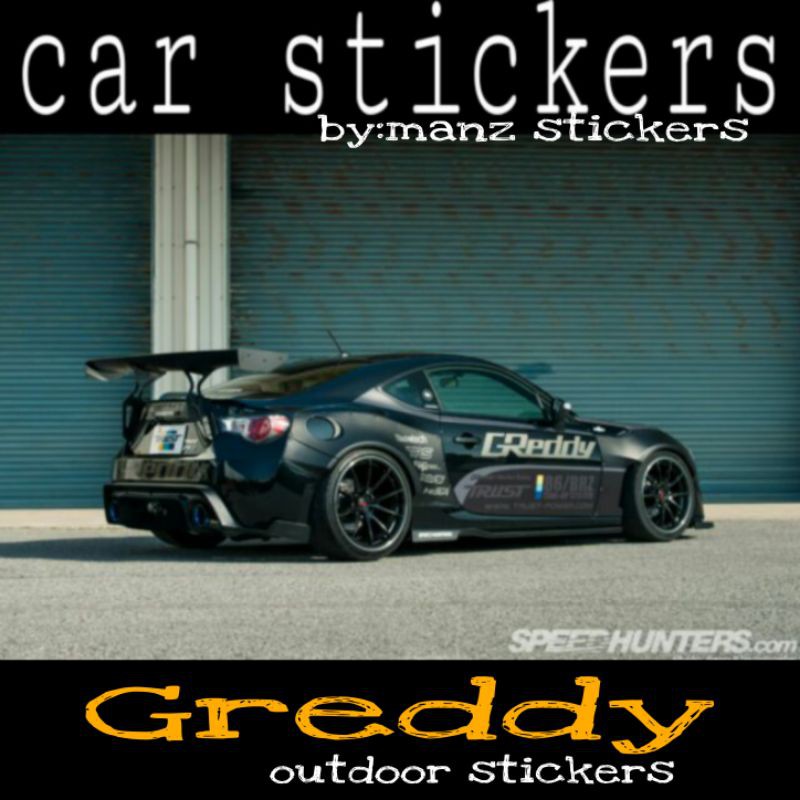 [24 HOURS SHIP] STIKER KERETA GREDDY/ CAR STICKER GREDDY | Shopee Malaysia