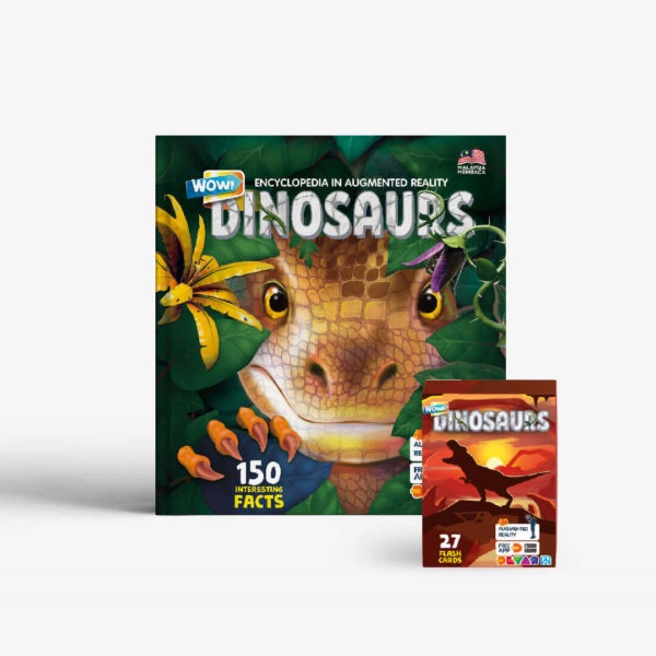 (Kombo Set Buku & Kad) Devar 4D Wow Dinosaurs Book & Flash Card ...