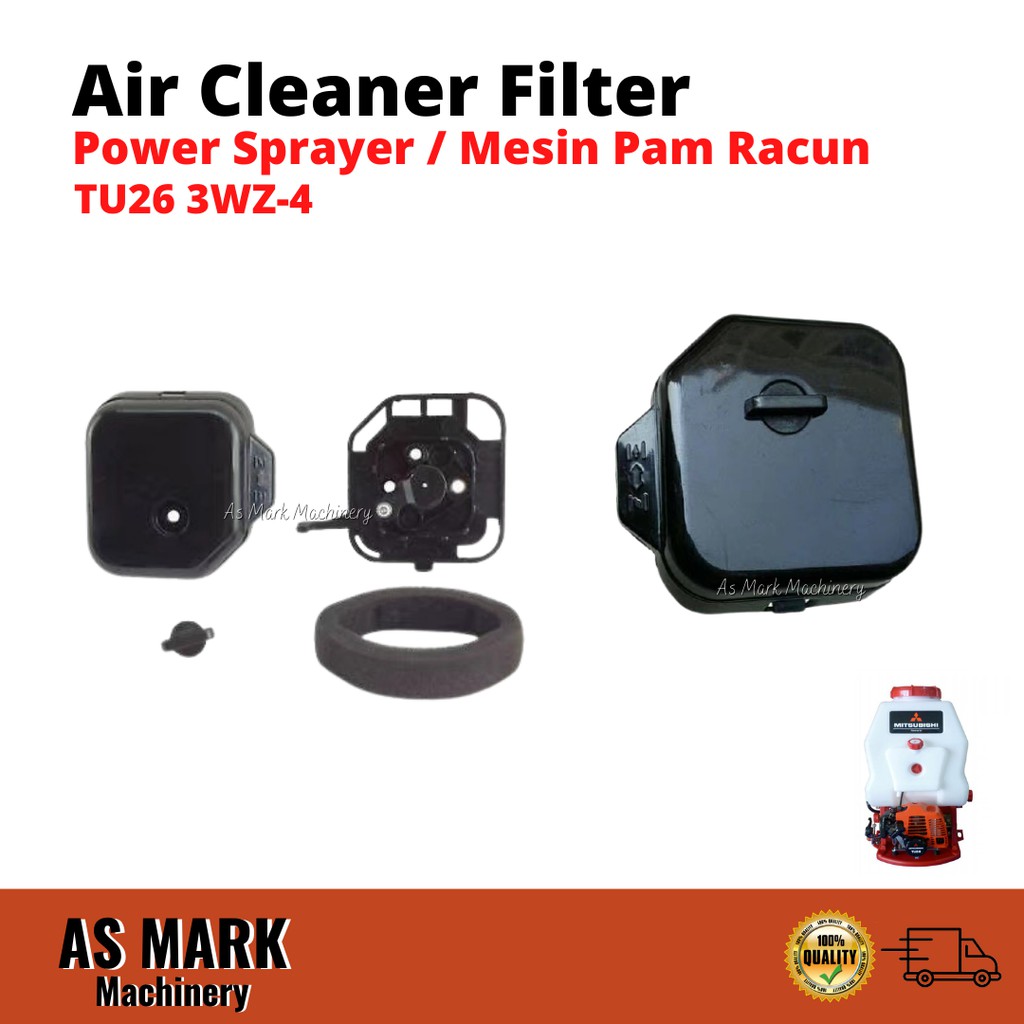 AIR CLEANER ASSEMBLY FILTER POWER SPRAYER TU26 3WZ-4 PENAPIS ANGIN ...