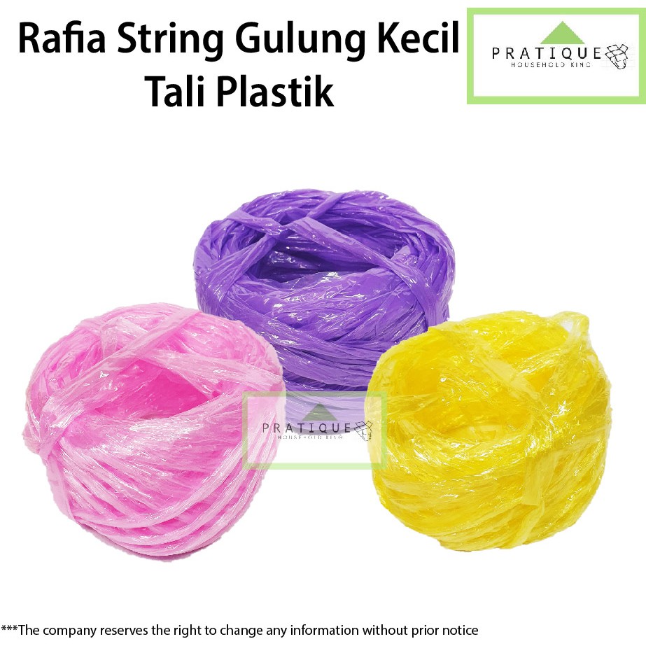 Raffia String / Plastic String / Rope / Tali Rafia Plastik Gulung Kecil ...