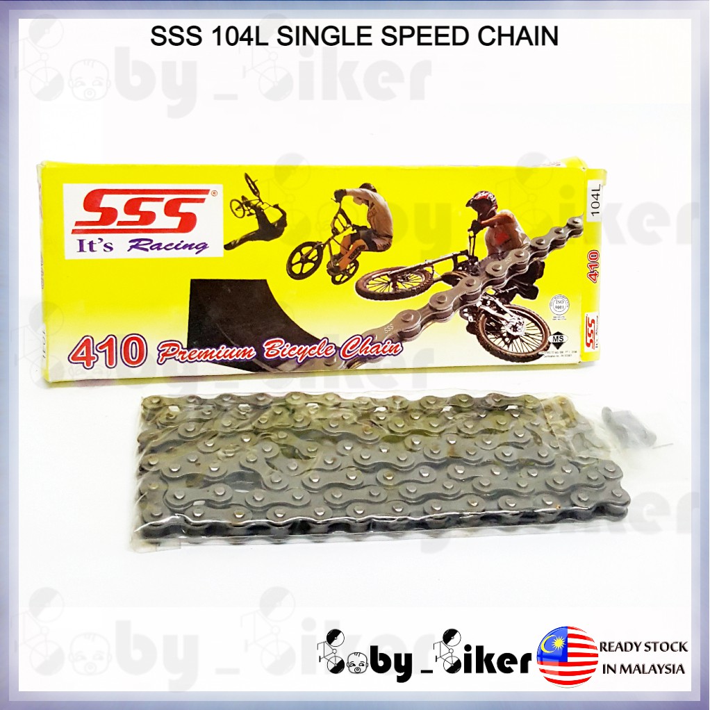 SSS 410 104L PREMIUM RACING BICYCLE CHAIN (SINGLE SPEED) | Shopee Malaysia