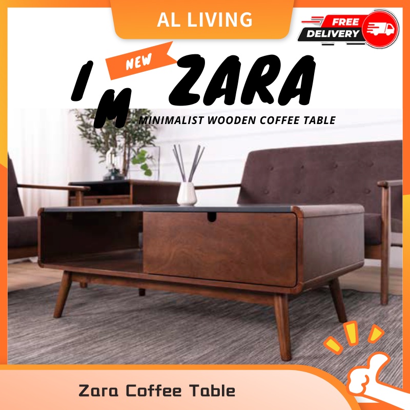 [SALES] ZARA WOODEN COFFEE TABLE UNIT- ZARA | Shopee Malaysia