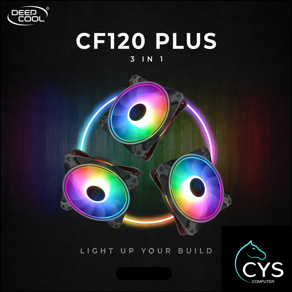 DEEPCOOL CF120 PLUS ARGB 3 IN 1 PACK PC CASING FAN | Shopee Malaysia