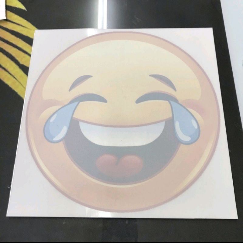 Emoji Smiley Face Cars Sticker Size For Car 5x5 Inch | Shopee Malaysia