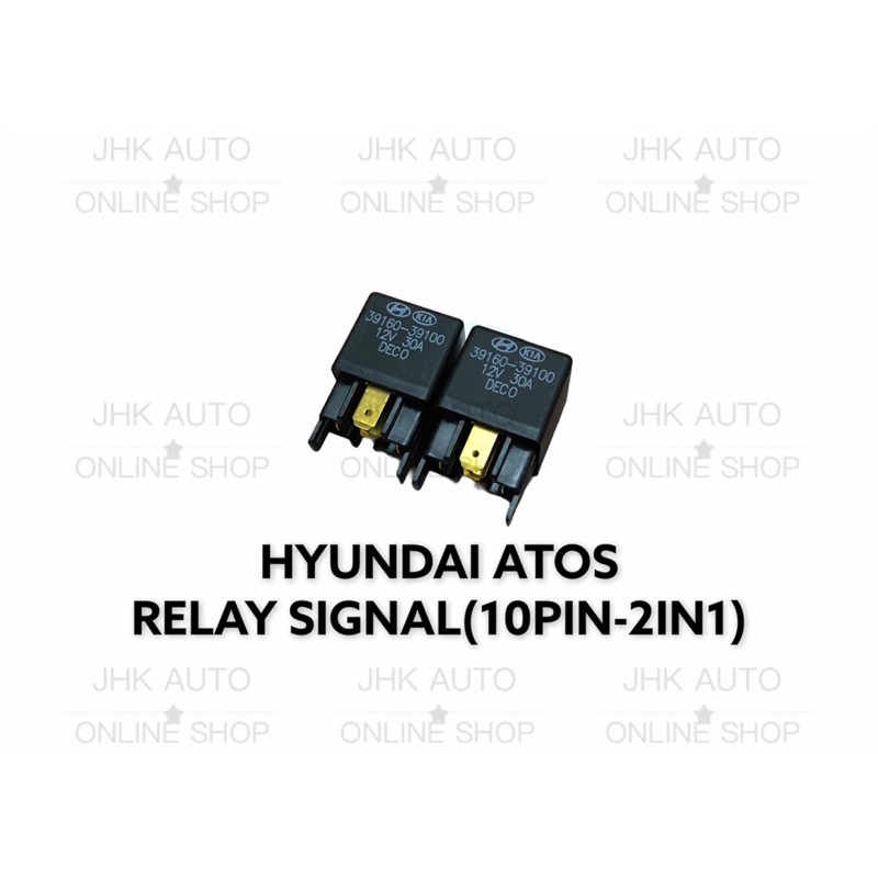 HYUNDAI ATOS RELAY FUEL(10PIN-2IN1) 100%ORIGINAL 39160 39100 | Shopee ...