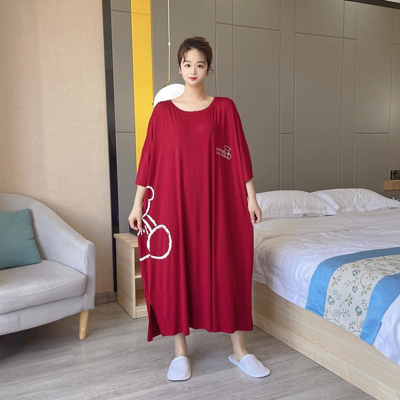 【plus Size】150kg Could Wear Oversize Women Maxi Long Plus Size Night