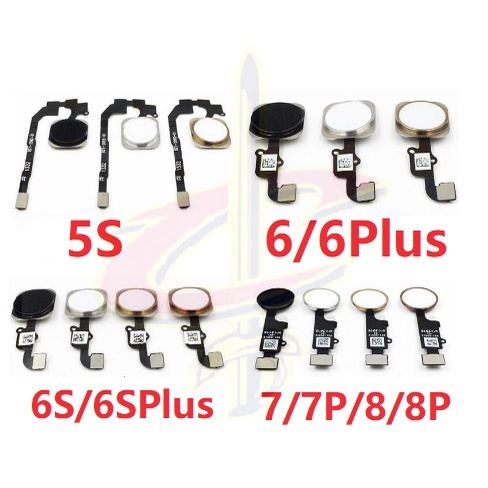 Home button Fingerprint for iphone 6 6S Plus 7 8 Plus 5S SE (NO ...