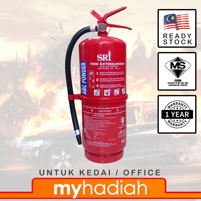 SIRIM Certified Pemadam Api SRI Dry Powder Type Fire Extinguisher untuk ...