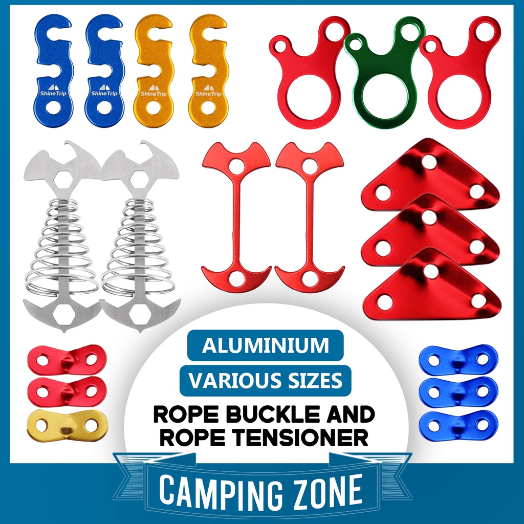 Tent Rope Tensioner Wind Rope Buckle Camping Wind Rope Stopper Wind ...