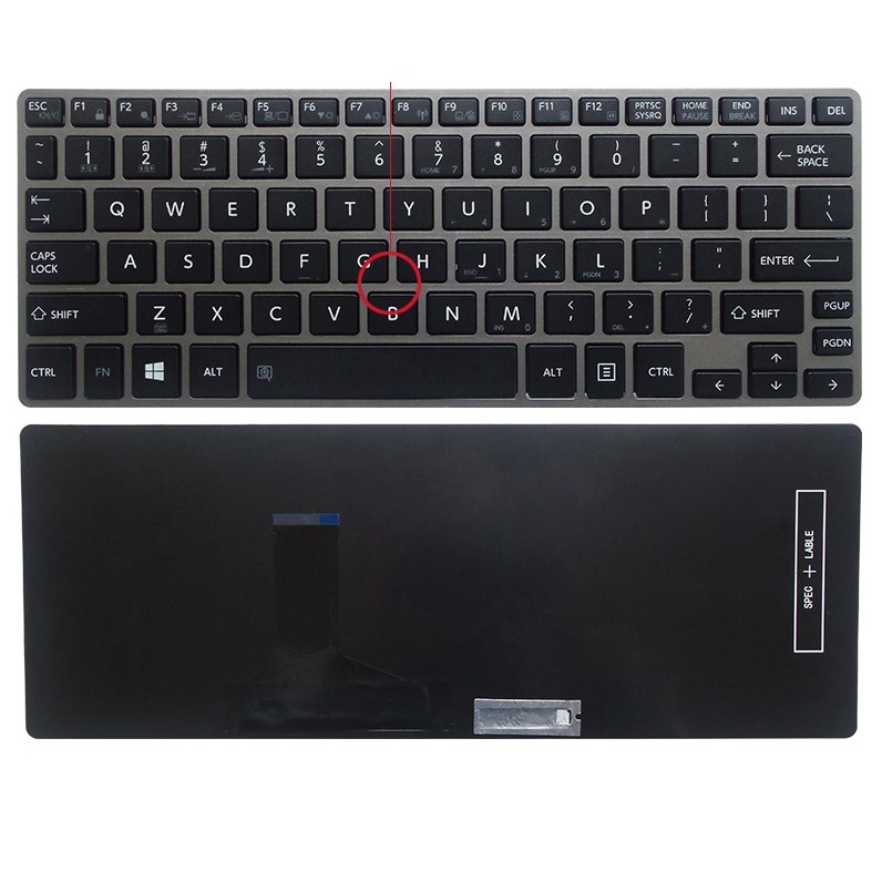 Toshiba R634 R63/W4M R63/P R634/M R634/K R634/L R63/B PR63 keyboard ...