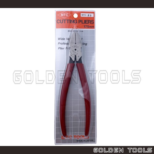 MTC Tools MTC-23 7" Plastic Cutter With Flat Blade Wire Diagonal Cut ...