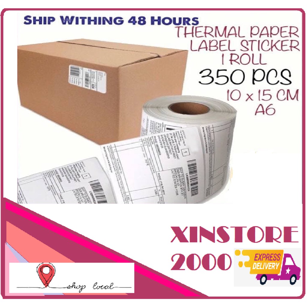 A6 Thermal Sticker Thermal Paper Waybill Shipping Label Consignment ...
