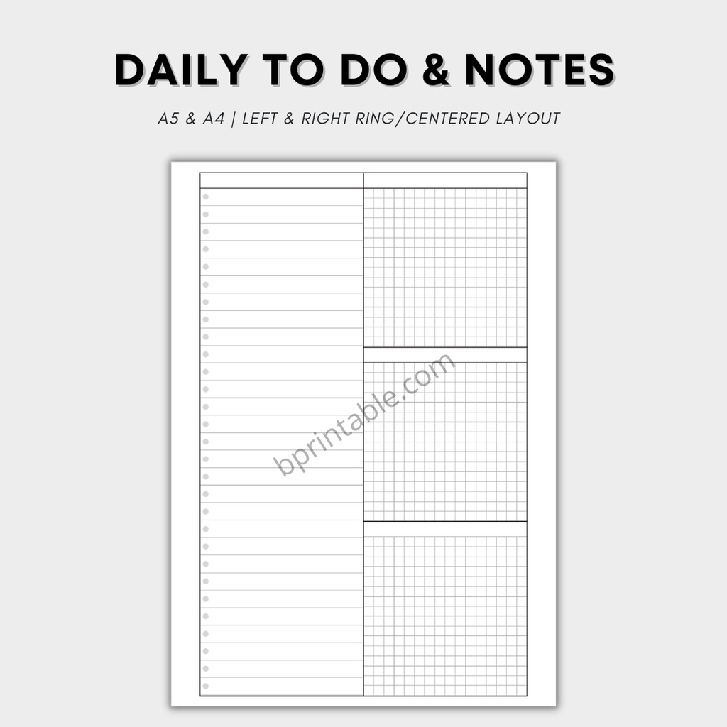 [PDF] Essential Notebook Paper Grid To Do List and Notes Template ...
