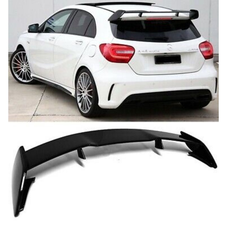 MERCEDES BENZ W176 A45 SPOILER BLACK COLOUR | Shopee Malaysia