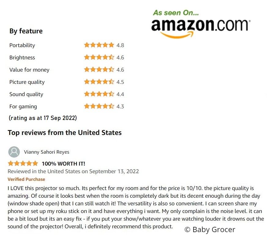 ELEPHAS OEM W13 Mini Wifi Projector 720p Multi-Screen Version Support ...