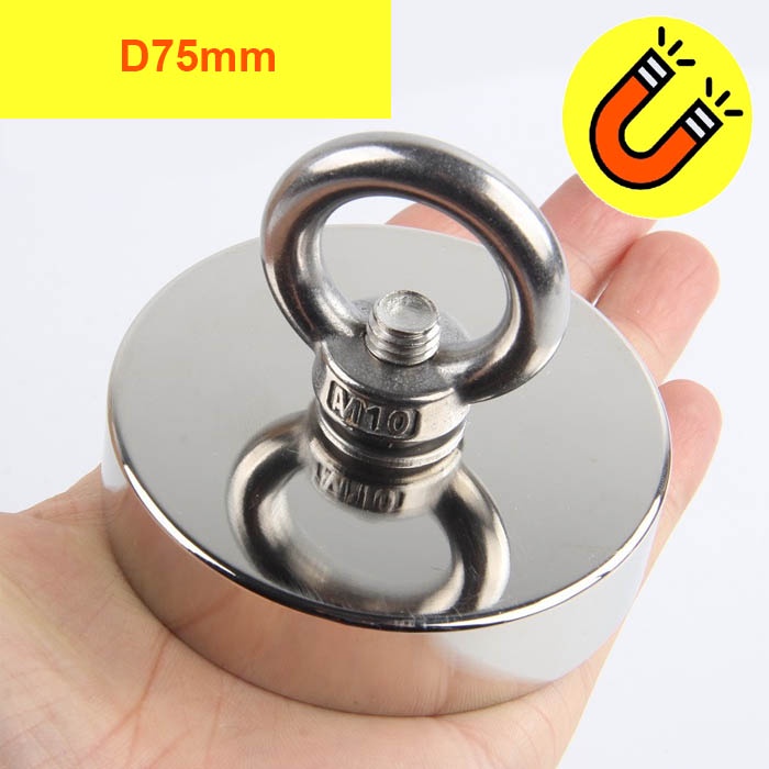 Rescue magnet D75mm 200KG suction power (surge falling items under the ...