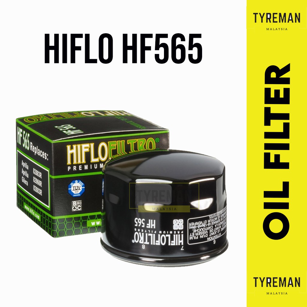Penapis Minyak Hiflo Filtro HF565 Performance Oil Filter- Aprilia ...