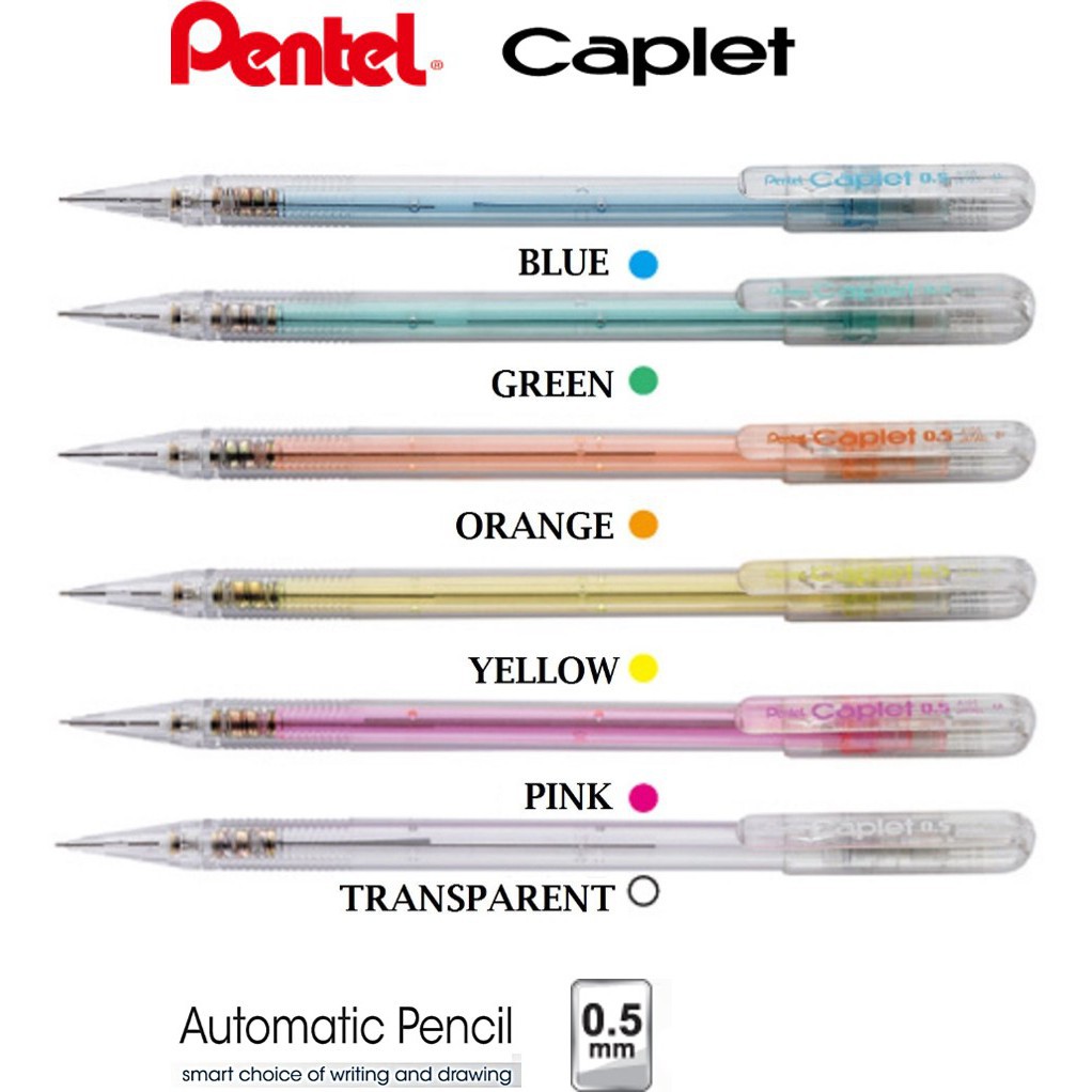 Pentel Caplet Mechanical Automatic Pencil 0.5mm (1 Pcs) | Shopee Malaysia