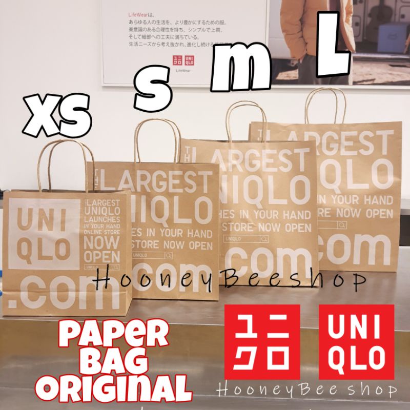 ORIGINAL UNIQLO - PAPER BAG UNIQLO | Shopee Malaysia