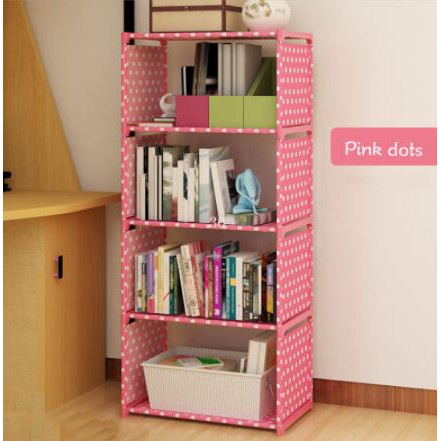RAK Korean DIY Rak Buku 5 Tingkat Dengan 4 Lajur | Shopee Malaysia