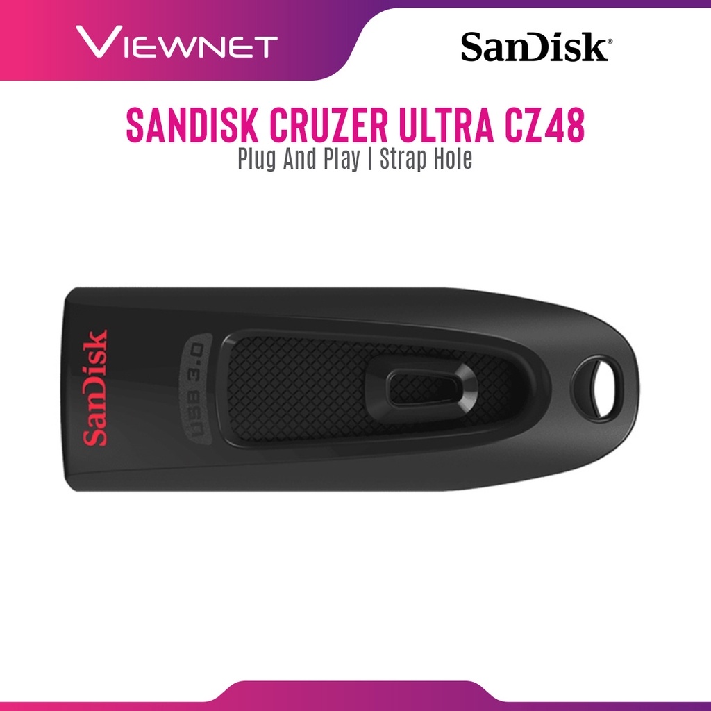 SANDISK CRUZER ULTRA CZ48 16GB /32GB / 64GB /128GB/ 256GB USB 3.0 FLASH ...