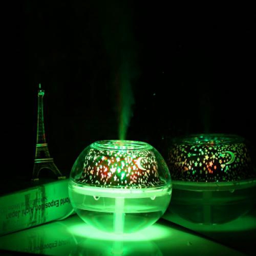 CRYSTAL NIGHT LIGHT PROJECTION HUMIDIFIER (SILVER) | Shopee Malaysia