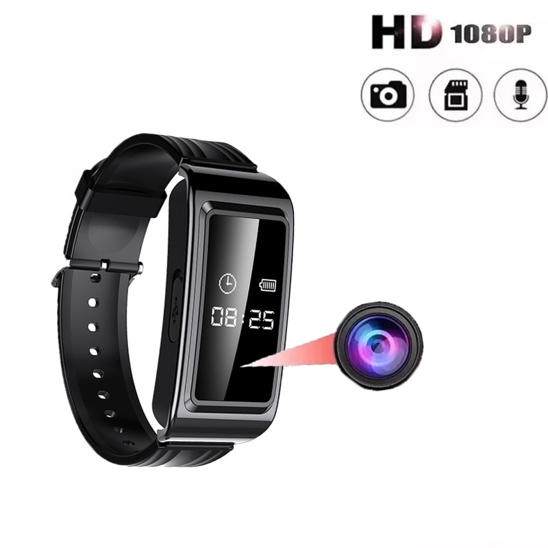 SmartWatch Mini Camera Wristband 1080P HD Video Recording Micro Cam ...