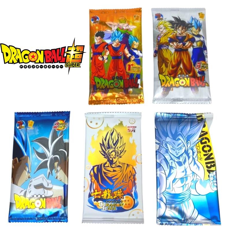 Set of 5 Dragon Ball character card photos - 7 Super Beautiful Premium ...