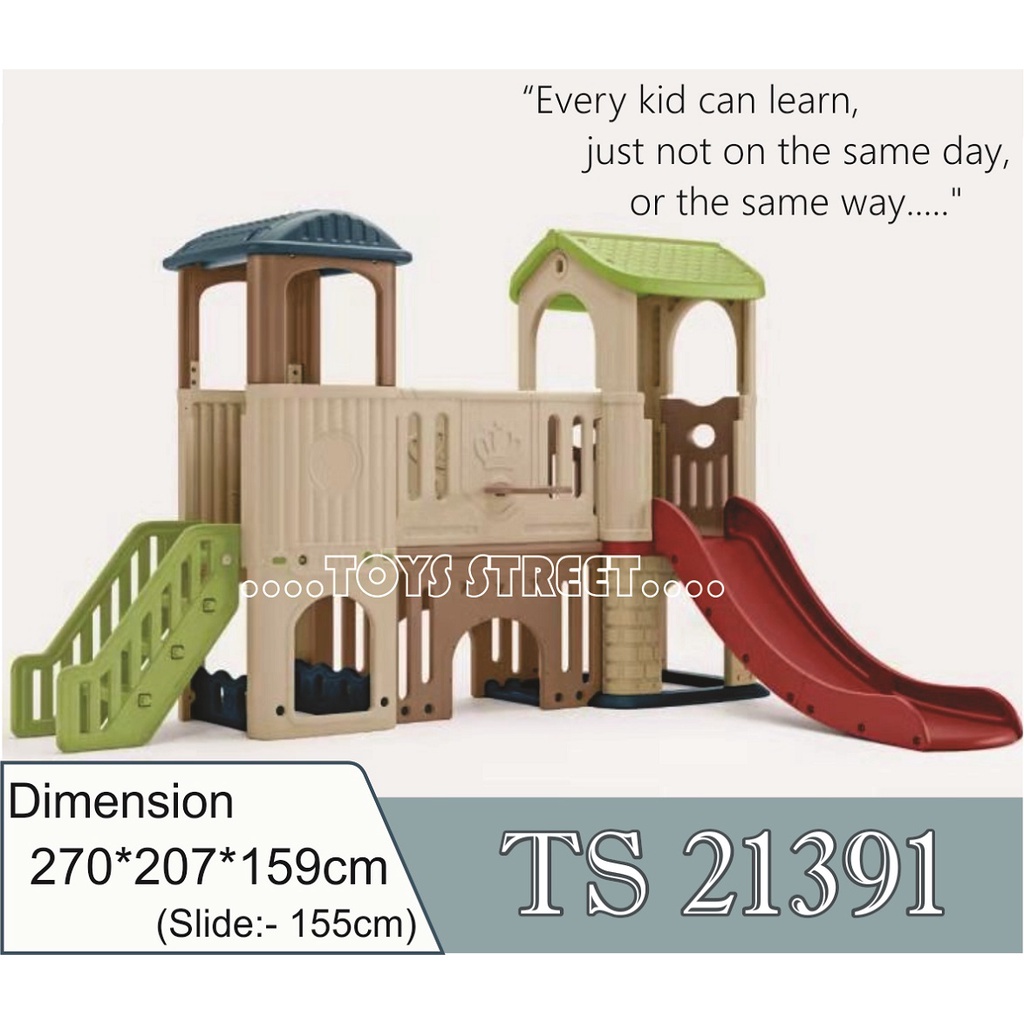 (TS21391 TS001-14B) KINDERGARTEN DELUXE CENTRE PLAYGROUND TUNNEL HOUSE ...