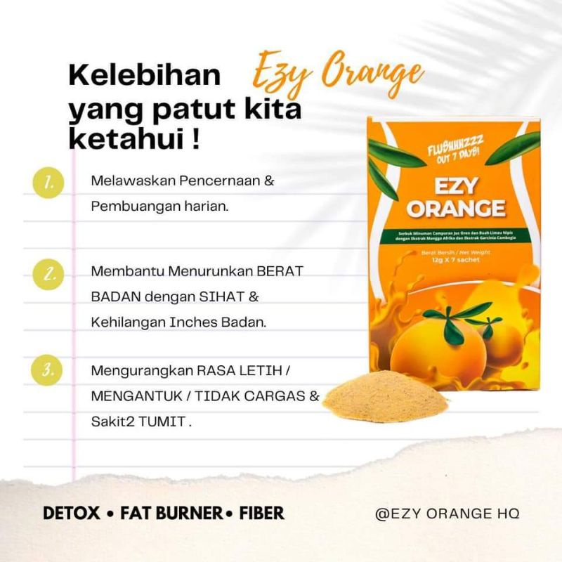 EZY ORANGE (kurus dan cantik) | Shopee Malaysia