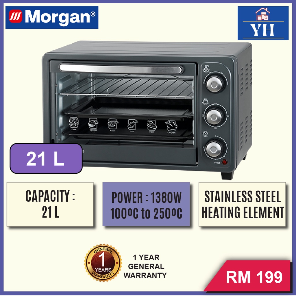 Morgan 21L 1380W 4 Function Electric Oven - MEO-GLAMO 23B MEO-GLAMO23B ...