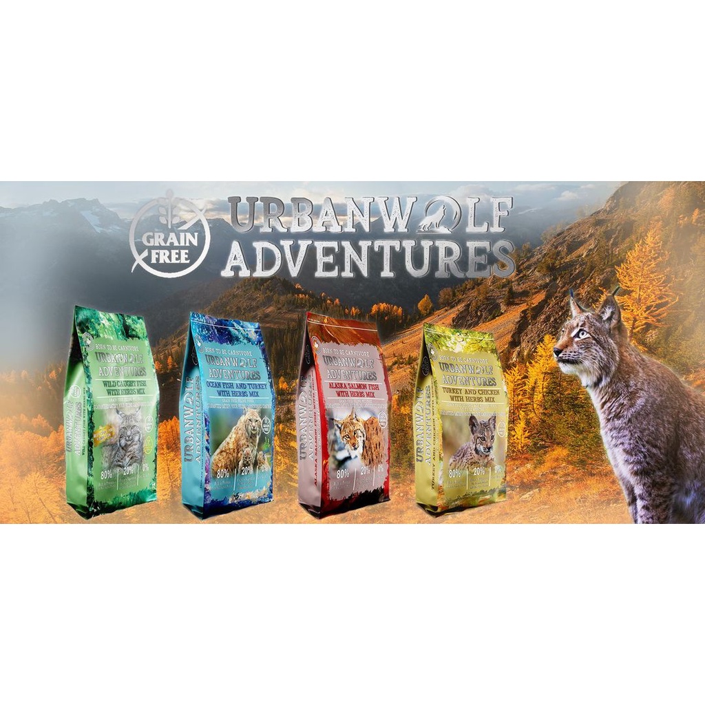 Urbanwolf Adventures Grain Free Cat Food 10Kg(Pack in Box) | Shopee ...