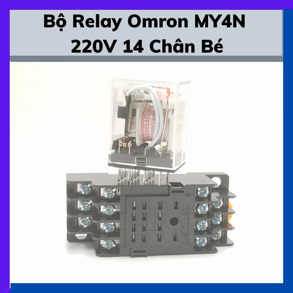 Relay 220V 14 Pins, Intermediate Relay 220V, omron, MY4N DC220V, Relay 220V 14-Pin Fat [High ...