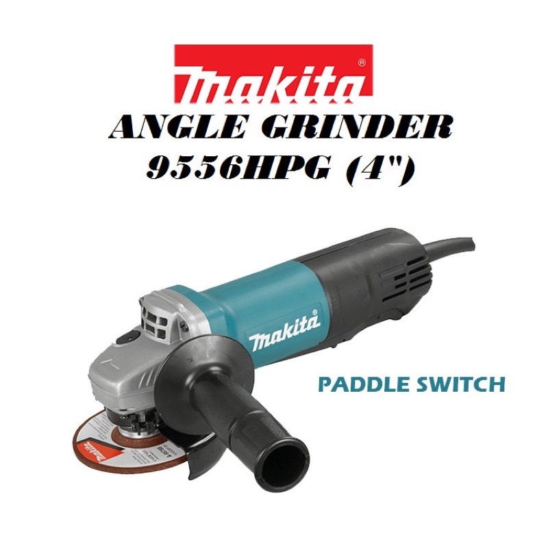 MAKITA ANGLE GRINDER 4" 9556PB/9556HPG PADDLE SWITCH/DCA 850W HEAVY ...