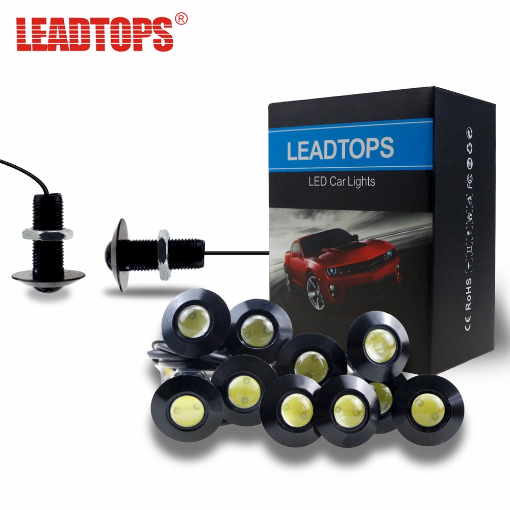 LEADTOPS Auto LED DRL Daytime Running Lights Eagle Eye Car 12V Small ...