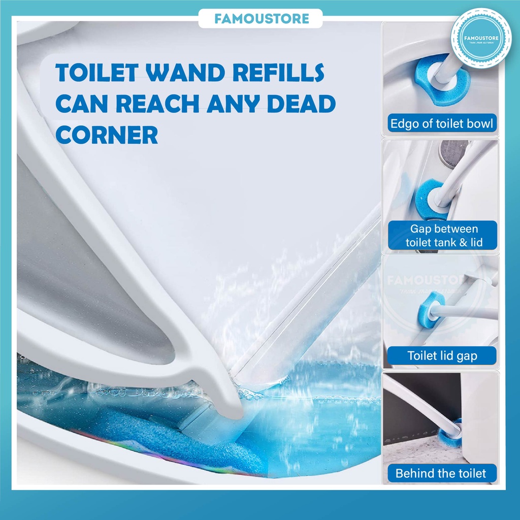 Berus Tandas Silikon Pakai Buang Viral Berus Jamban With Pencuci ...