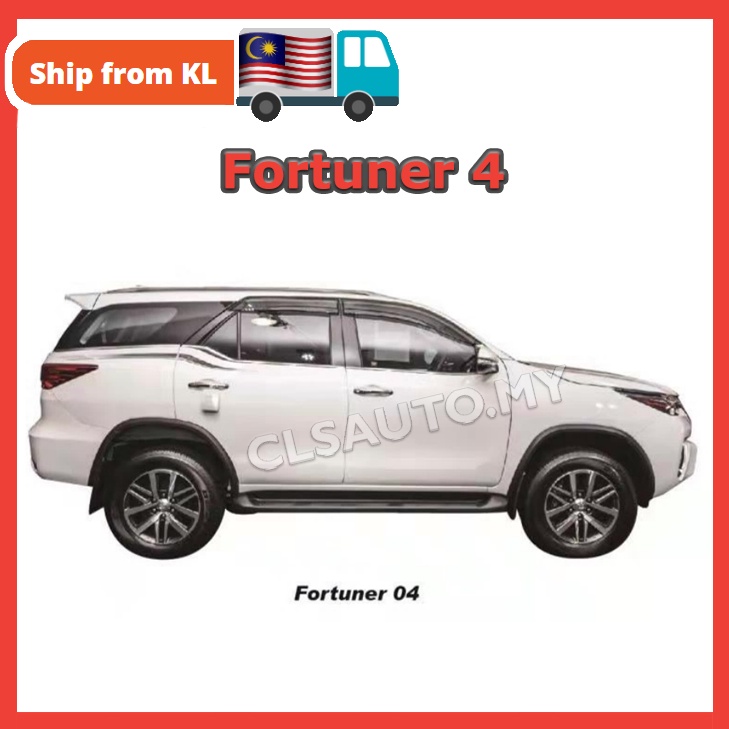 Toyota Fortuner Sticker Design 4 Car Body Side Lining - (1 Set = Kiri ...
