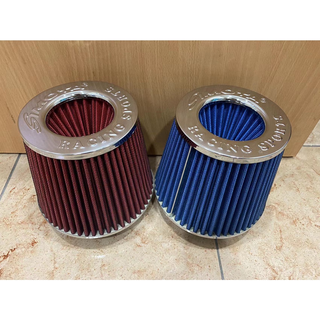 SIMOTA Universal 1603 Open pod Air Filter 76mm Simota BLUE & RED Power ...