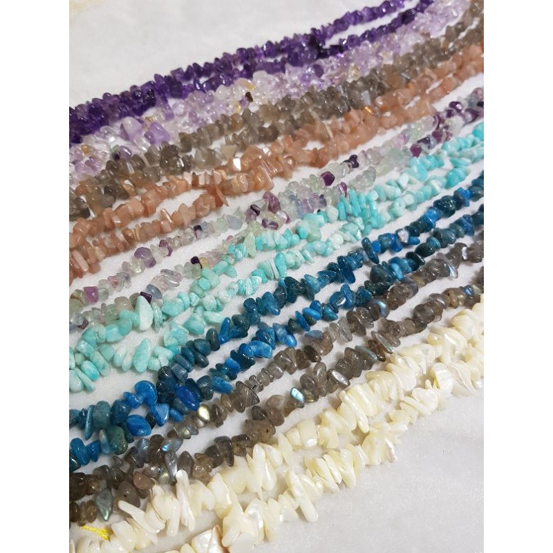 KL Crystal🇲🇾, DIY Crystal Loose Chips Bead Strand (V2). DIY水晶碎石长链(V2 ...