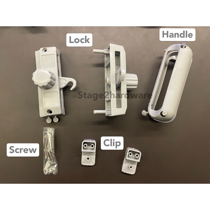 LINK Plastic PVC Folding Door Lock for PVC Sliding Washroom Toilet ...