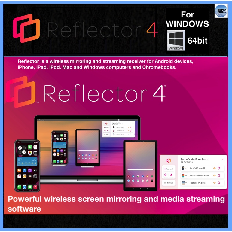 Reflector 4 v4.0.3 (AirPlay your iOS/Android device to your Windows ...