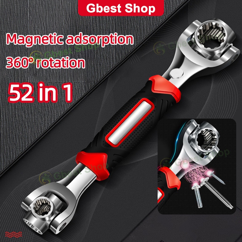 52In1 Multi Torque Wrench Double-Headed 360-Degree Rotating Adjustable ...