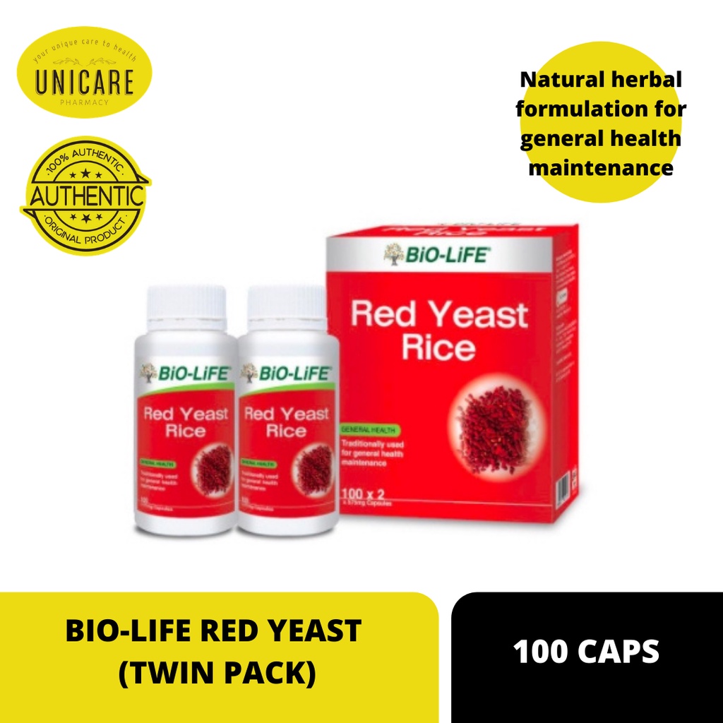 BIO-LIFE RED YEAST 100S (TWIN PACK) | Shopee Malaysia