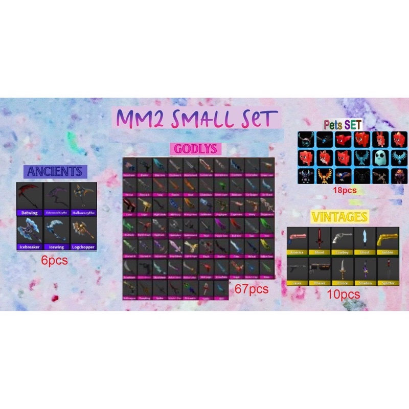 Murder Mystery 2 | Godly Smalls Set with Pet Set (MM2) (ROBLOX ...