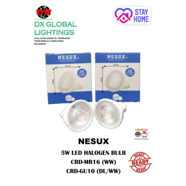 *READY STOCK* 🔥Sales🔥 NESUX LED MR-16 / GU-10 240V LED BULB 5W daylight,warmwhite | Shopee Malaysia
