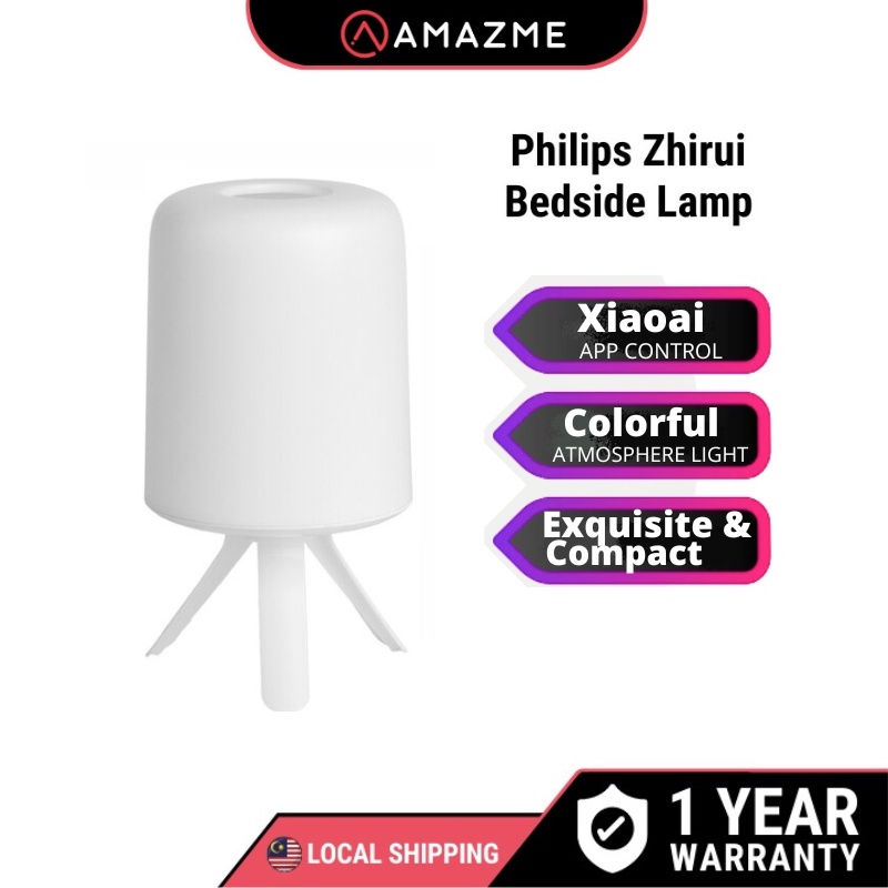 Philips Zhirui LED Bulb Bedside Lamp Foggy Smart Color Light E27 | Shopee Malaysia