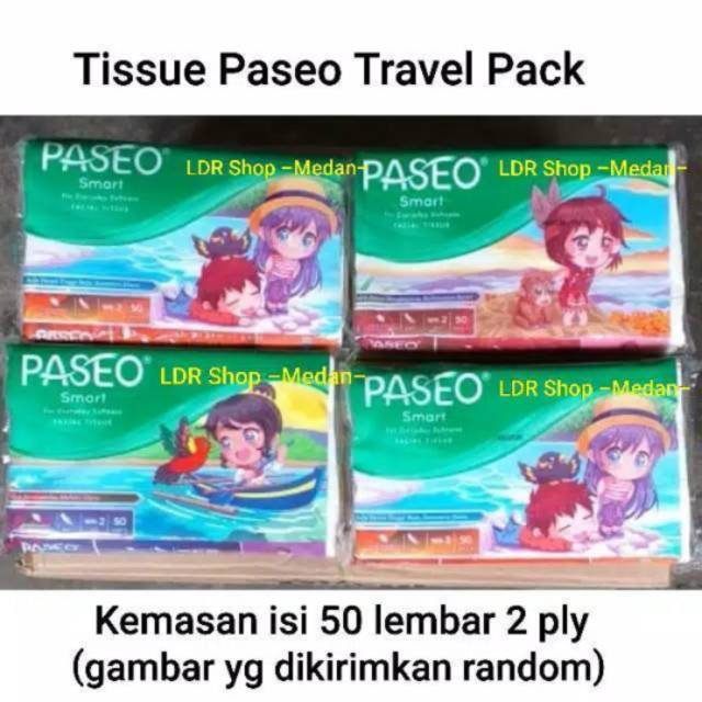 Paseo Travel Pack Tissue Tissue contains 50 sheets | Shopee Malaysia