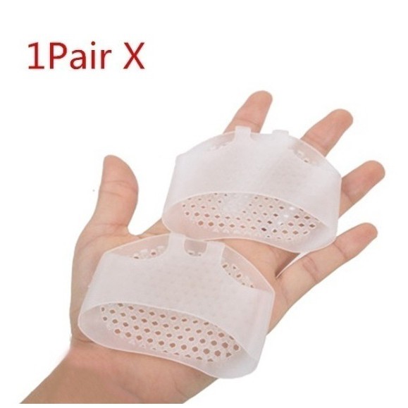 Pair Honeycomb Forefoot Pad Tibial Pad Pain Relief Silicone Gel ...